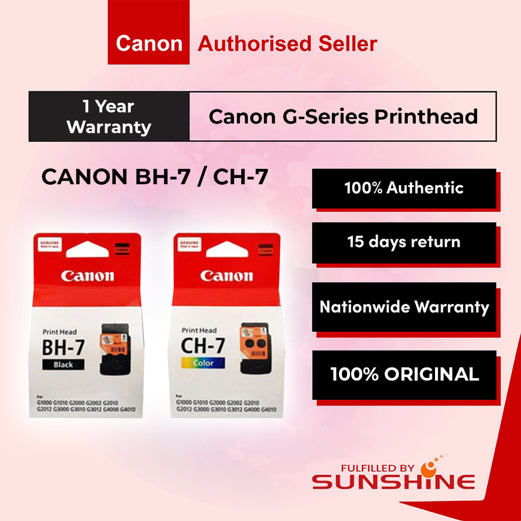 CANON BH-7 CH-7 Printer Head / Cartridges for Canon Pixma G5070 G6070 ...