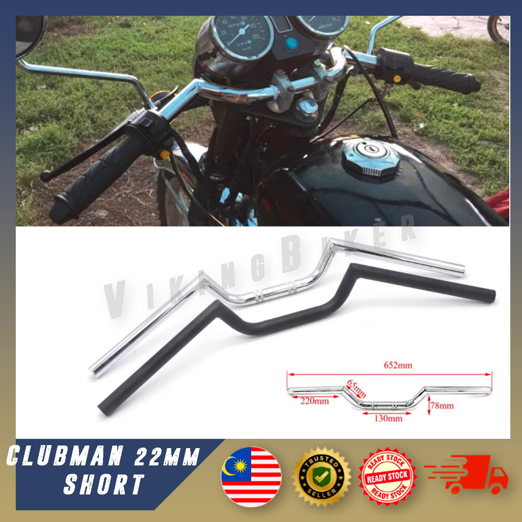 ( SHIPPING IN 24HOUR )HANDLEBAR CLUBMAN NARROW 7/8" RETRO 22MM ...