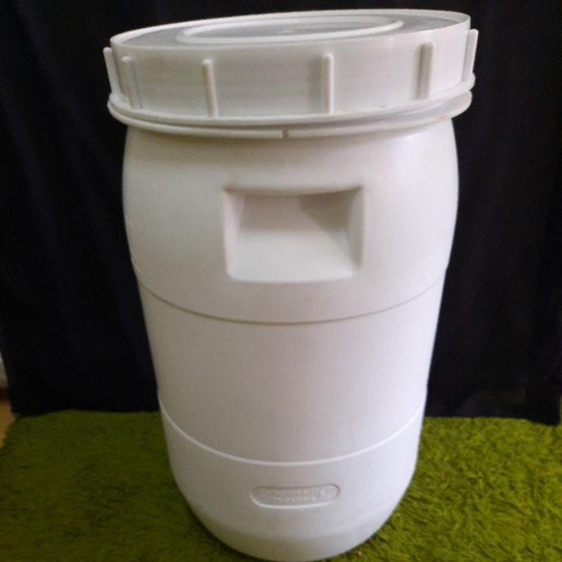 Tong 40 liter Putih (used) | Shopee Philippines