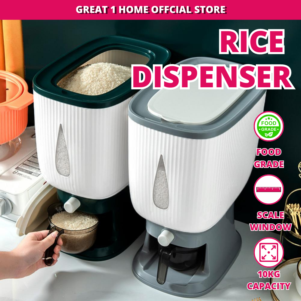 AUTOMATIC RICE DISPENSER WITH RINSING CUP SMART RICE DISPENSER RICE ...