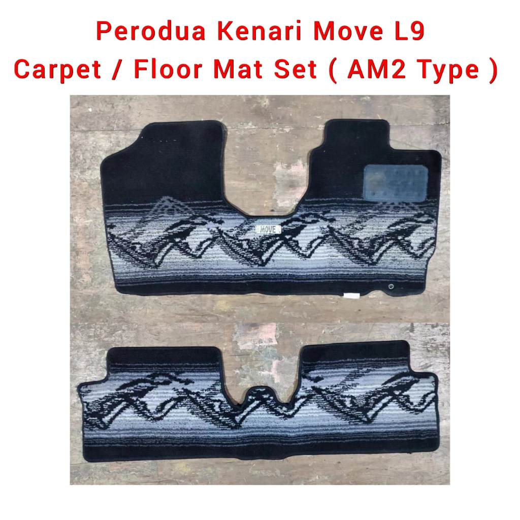 Perodua Kenari Move L9 RS Carpet ( AM2 Type ) Car Floor Mat / Karpet ...