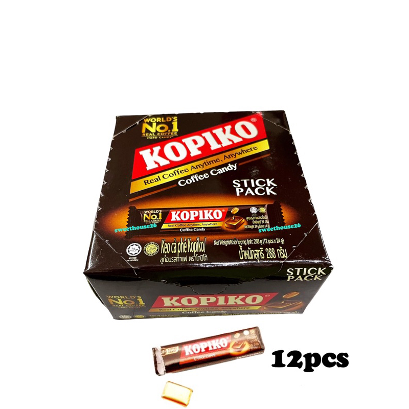 Kopiko Classic Coffee Candy Stick 24g x 12pcs | Shopee Philippines