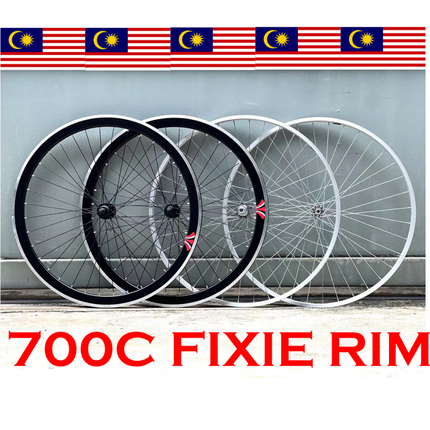 700 RIM FIXIE Bicycle Fixie Alloy Rim Set Wheelset 700C (sepasang ...