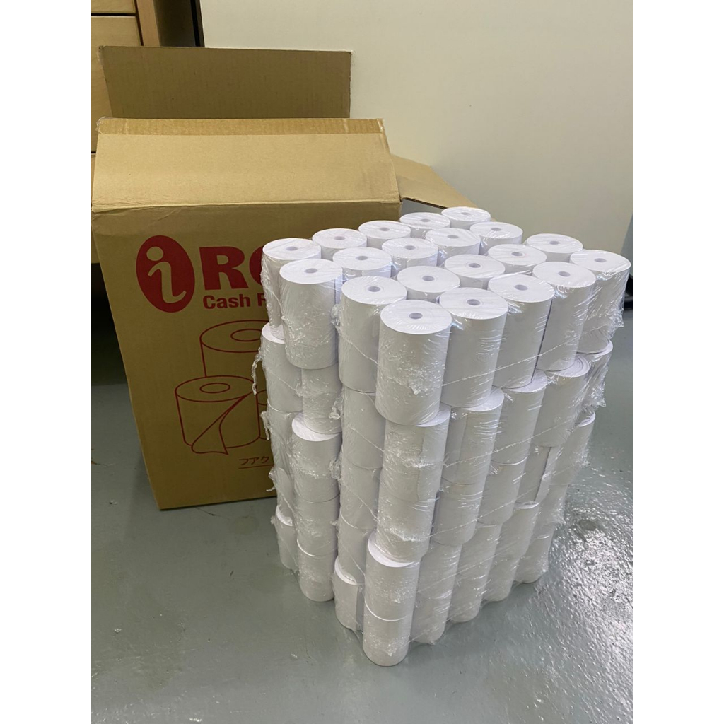 [100 ROLLS] Thermal Roll Receipt Paper (80mm x 50mm x 10mm) / Receipt ...