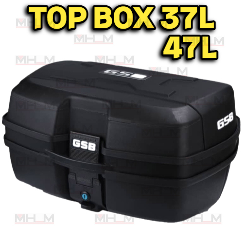 GSB 47L 37L Motorcycle Box Storage Top Box Extra Trunk Waterproof Rack ...