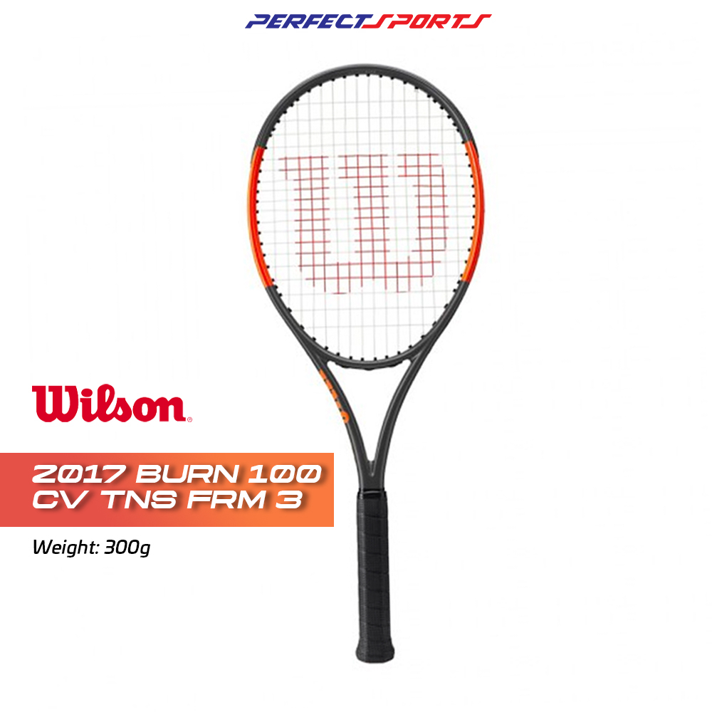 [Free String + Grip + Cover] 2017 WILSON BURN 100 CV TNS FRM 3 WEIGHT ...