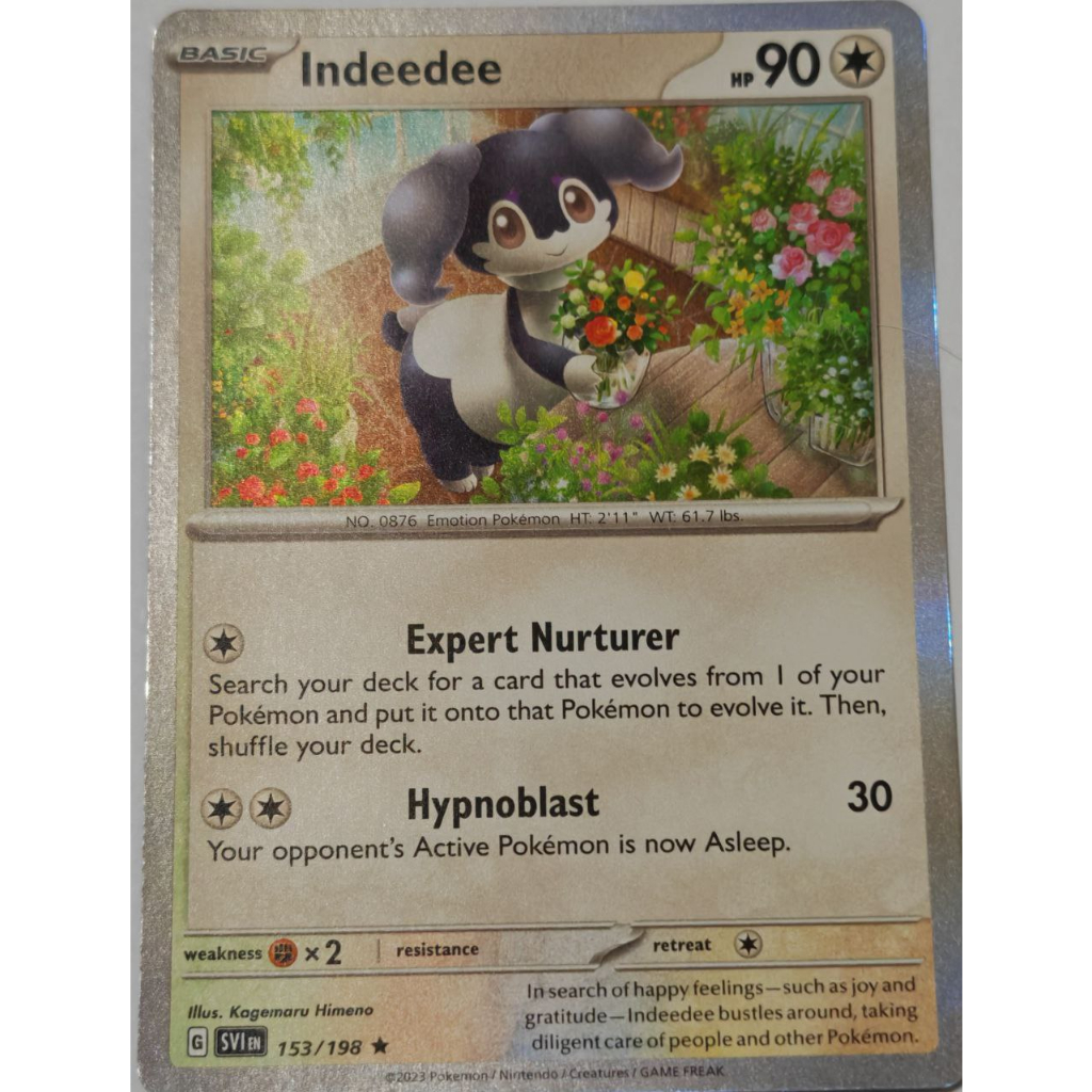Indeedee / 153/198 / Holo / Scarlet & Violet (Base Set) Pokemon Trading ...