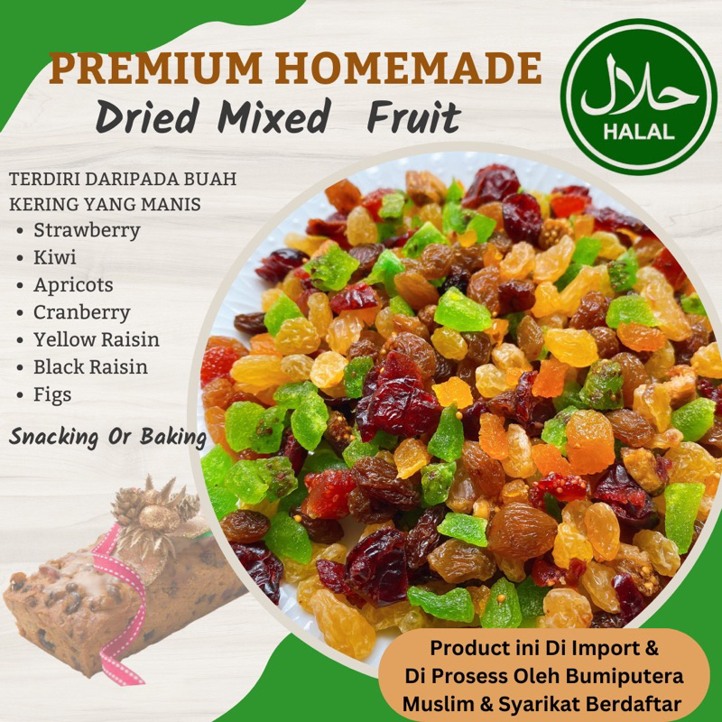 PRemium Snack Mix Dried Fruit/Strawberry/Cranberry/Apricots//Kiwi ...