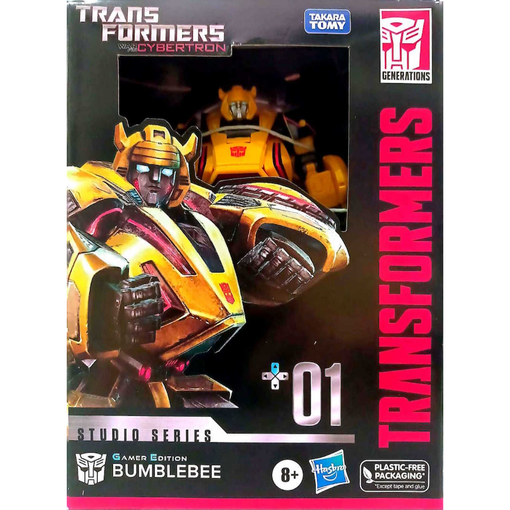 Hasbro Transformers Studio Series SS+01 Deluxe Gamer Edition Bumblebee ...