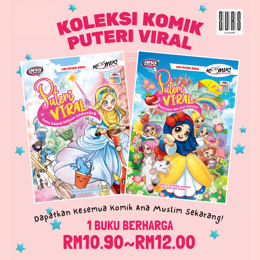 Ana Muslim Comic Series - Viral Princess Cinderellah & Snow White Girls ...