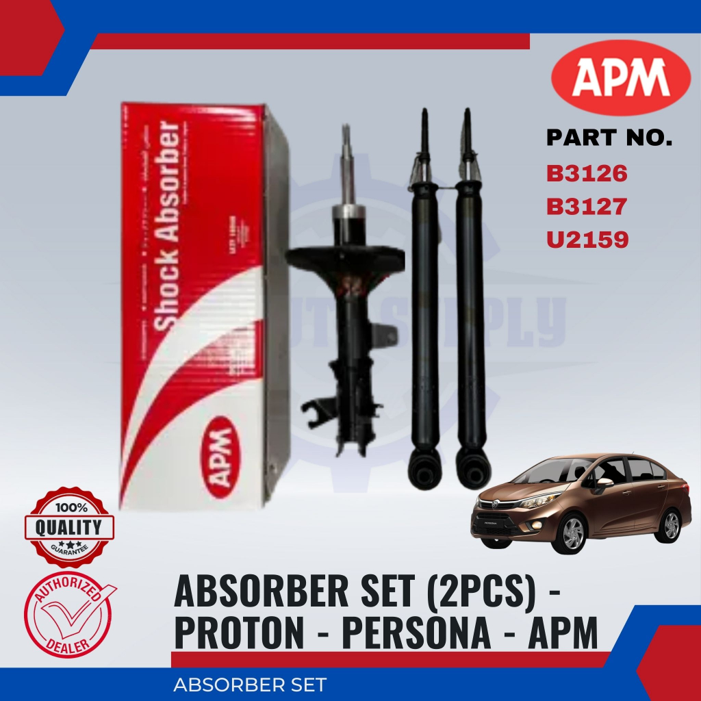 ABSORBER SET - PROTON - PERSONA - APM - B3126-B3127-U2159 | Shopee ...