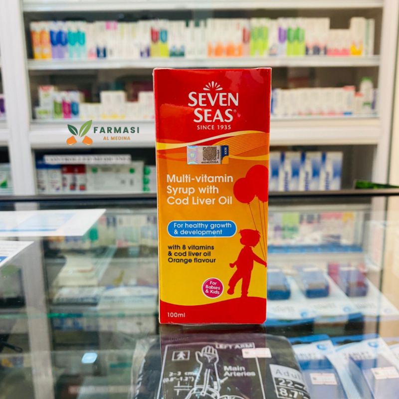 Seven Seas MULTI-VITAMIN SYRUP with LIVER OIL 100ml ( Babies & Kids ...