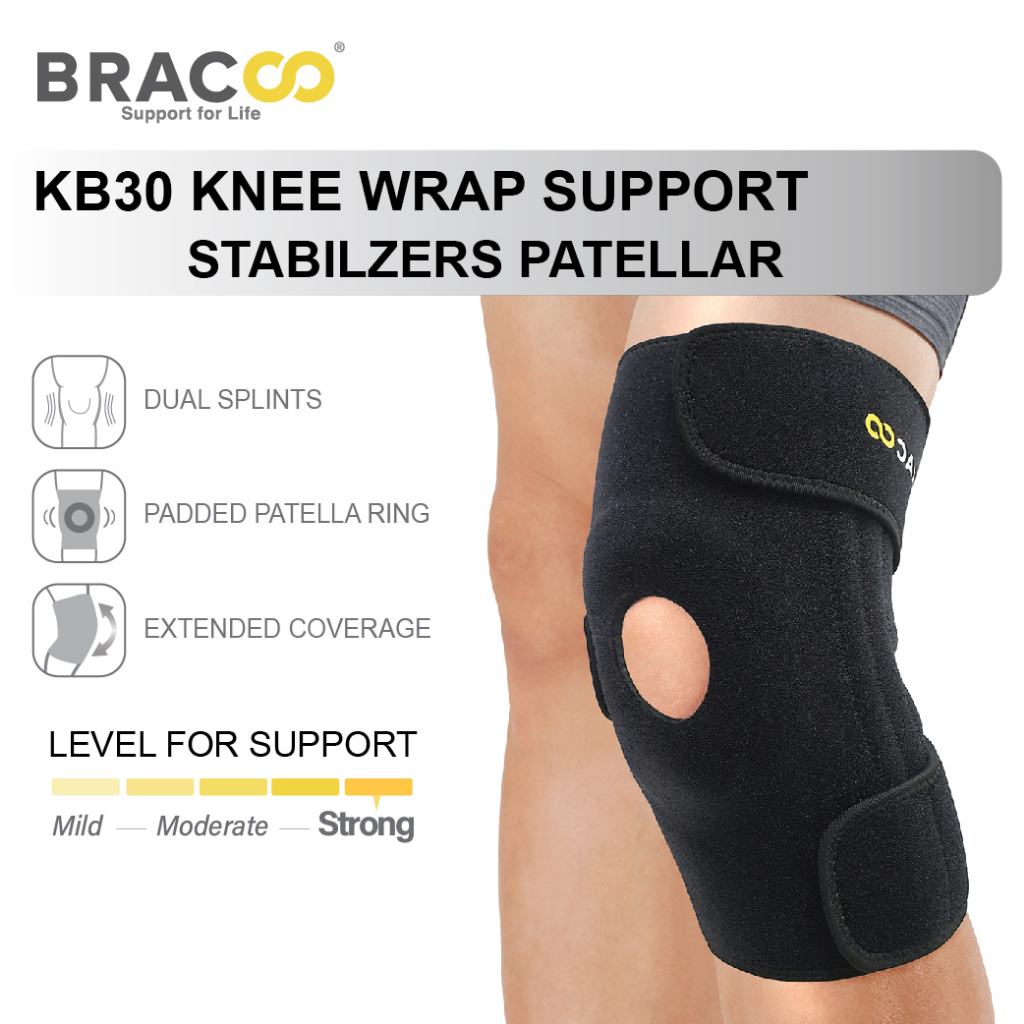 BRACOO KB30 Knee Support With Stabilizers Patellar Tendinitis Support ...