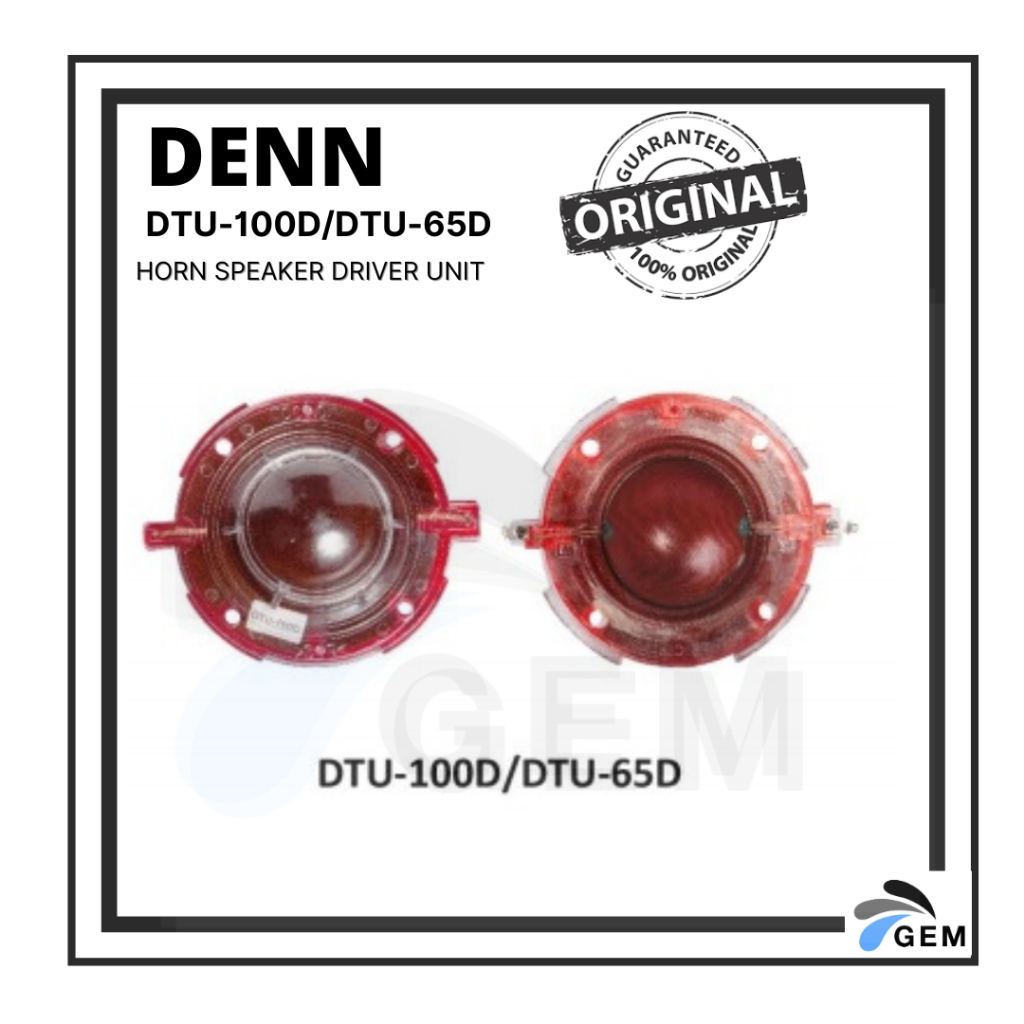 NEW DENN Horn Speaker Driver Unit Diaphragm Coil (DTU-100D/DTU-65D) | Shopee Philippines