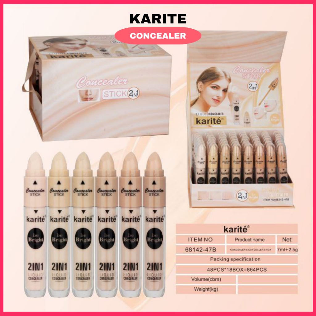 KARITE CONCEALER STICK & 2IN1 LIQUID CONCEALER | Shopee Philippines
