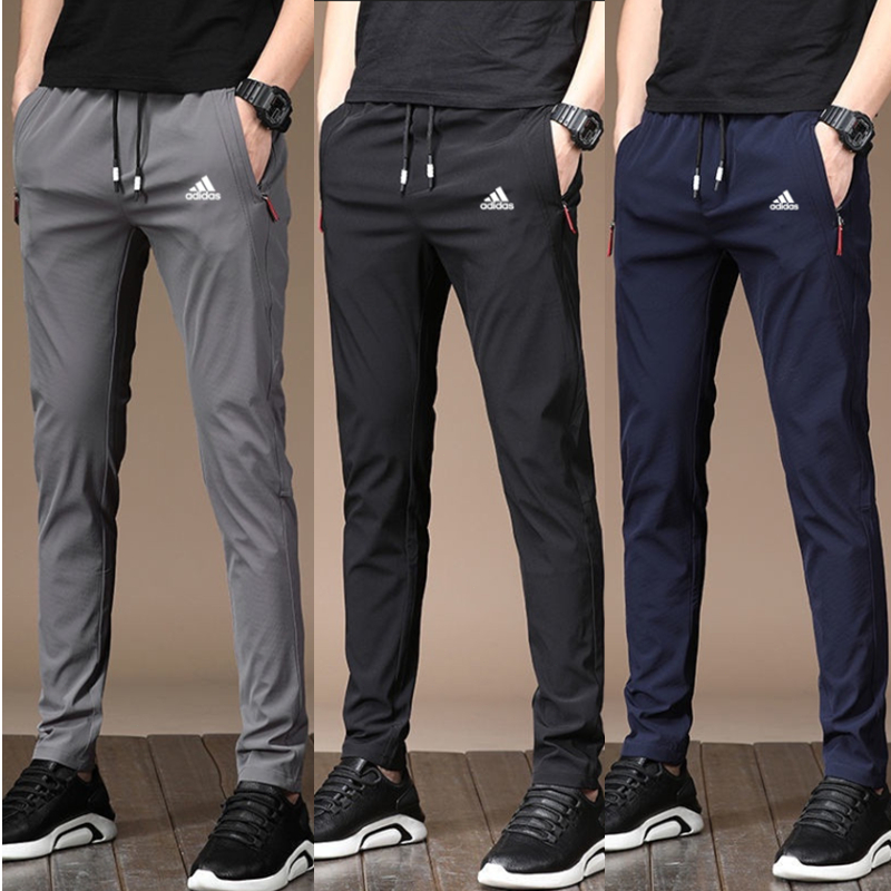 【Delivery In 2 Days】Adidas Men Fast Dry Trousers MidWaist Loose ...