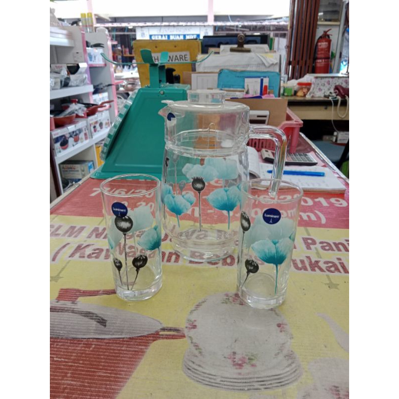 Luminarc 7Pcs. Water Set 19 Design . | Shopee Philippines