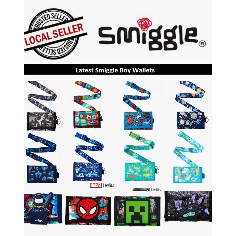 Smiggle - - Wallet / purse - Boy Designs | Shopee Philippines