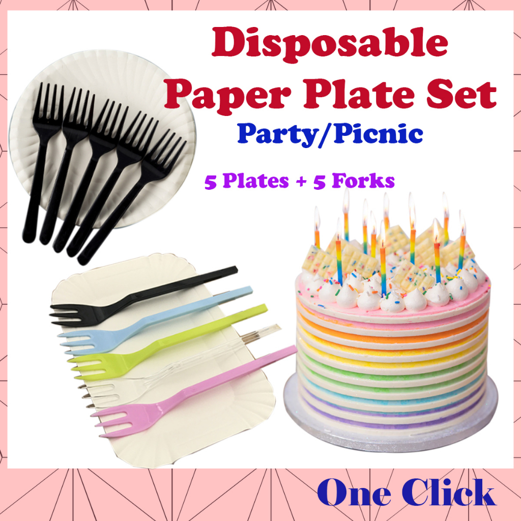 Paper Plate Party Pantry Food Disposable Paper Plate Birthday Picnic ...