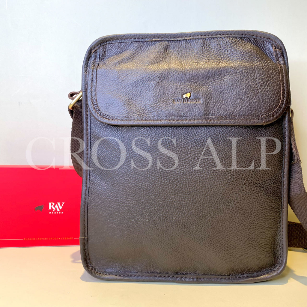 RAV DESIGN Leather Sling Bag Leather 207 G1 | Shopee Philippines