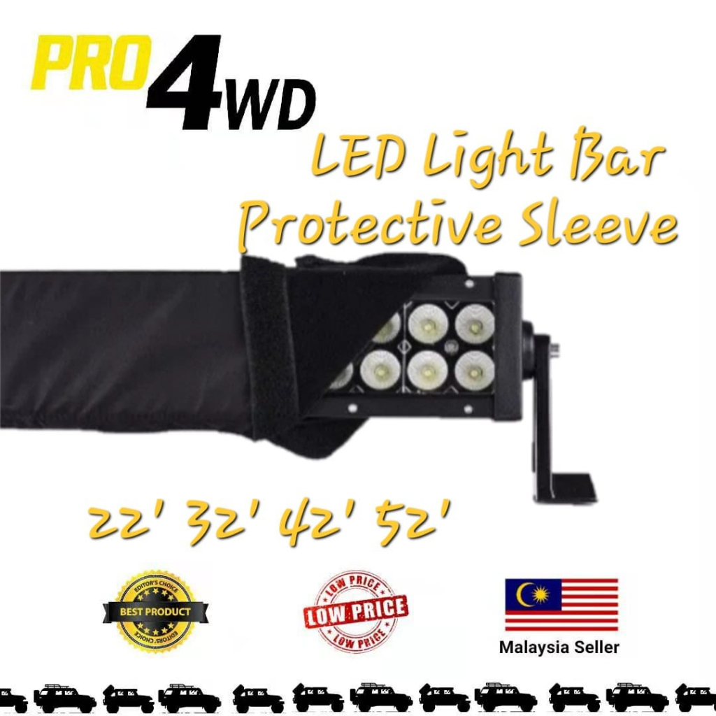 LED Light Bar Cover Durable Protective Sleeve 22' 32' 42' 52' | Shopee ...