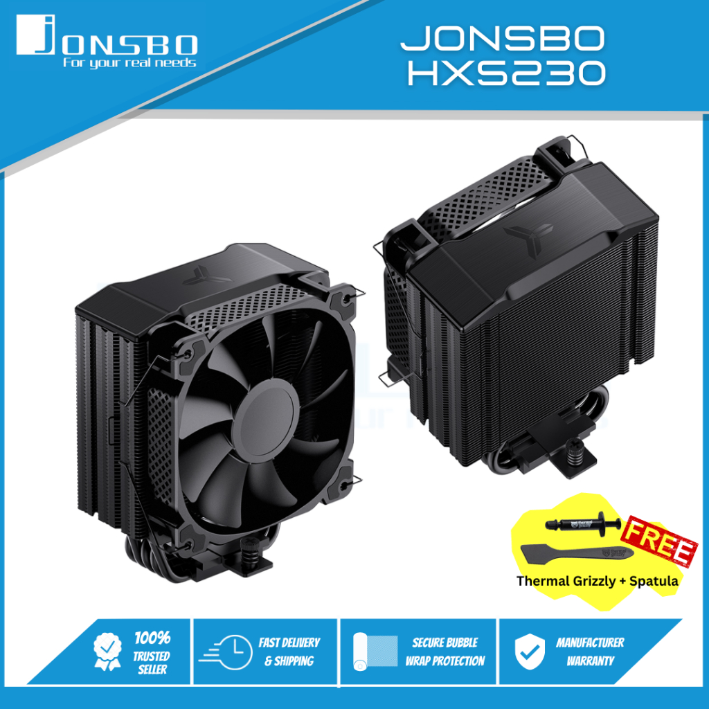 JONSBO HX5230 5 Heat Pipes CPU Cooler 12cm PWM Quiet Cooling Fan Air ...
