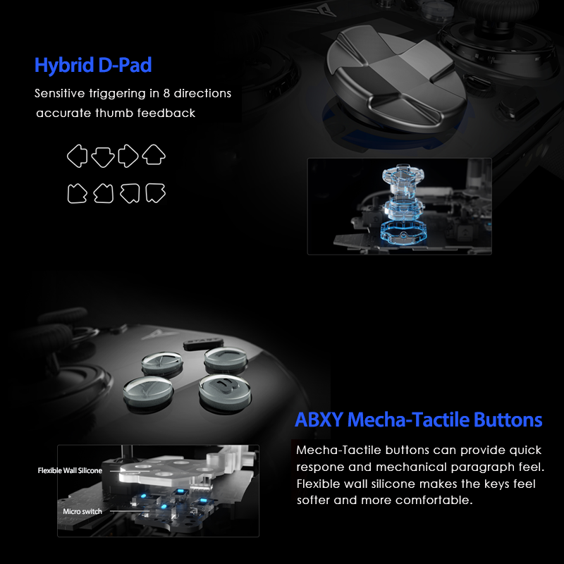 Flydigi Apex 3 Wireless Elite Game Controller Force Feedback Trigger ...