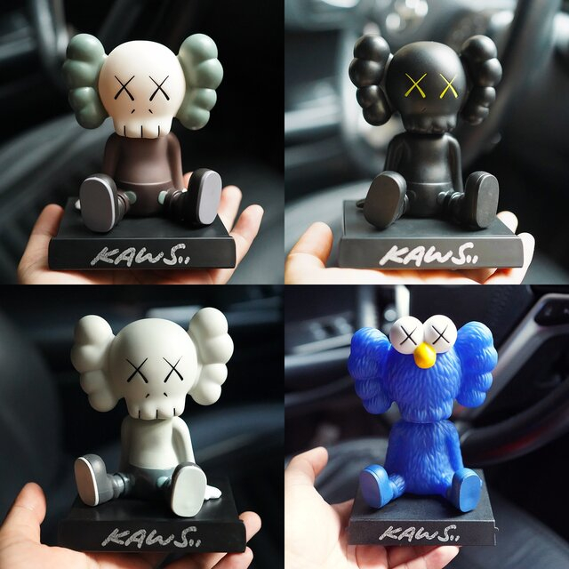 KAWS Cute Version Shaking Head Marvel Toy Car Home Decor Toys 12cm ...