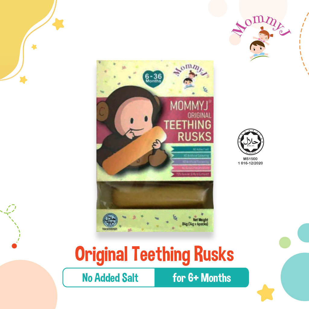 MommyJ Baby Teething Rusk for 6M+ | Shopee Philippines