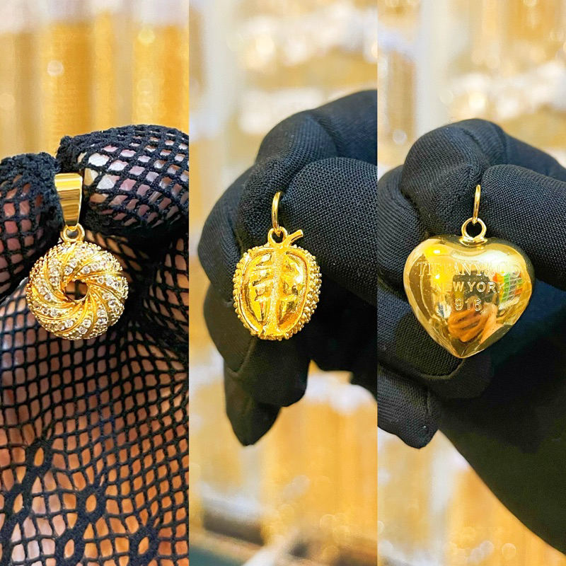 DURIAN PENDANT / LOVE PENDANT / DONUT PENDANT COP 916 (bangkok gold ...