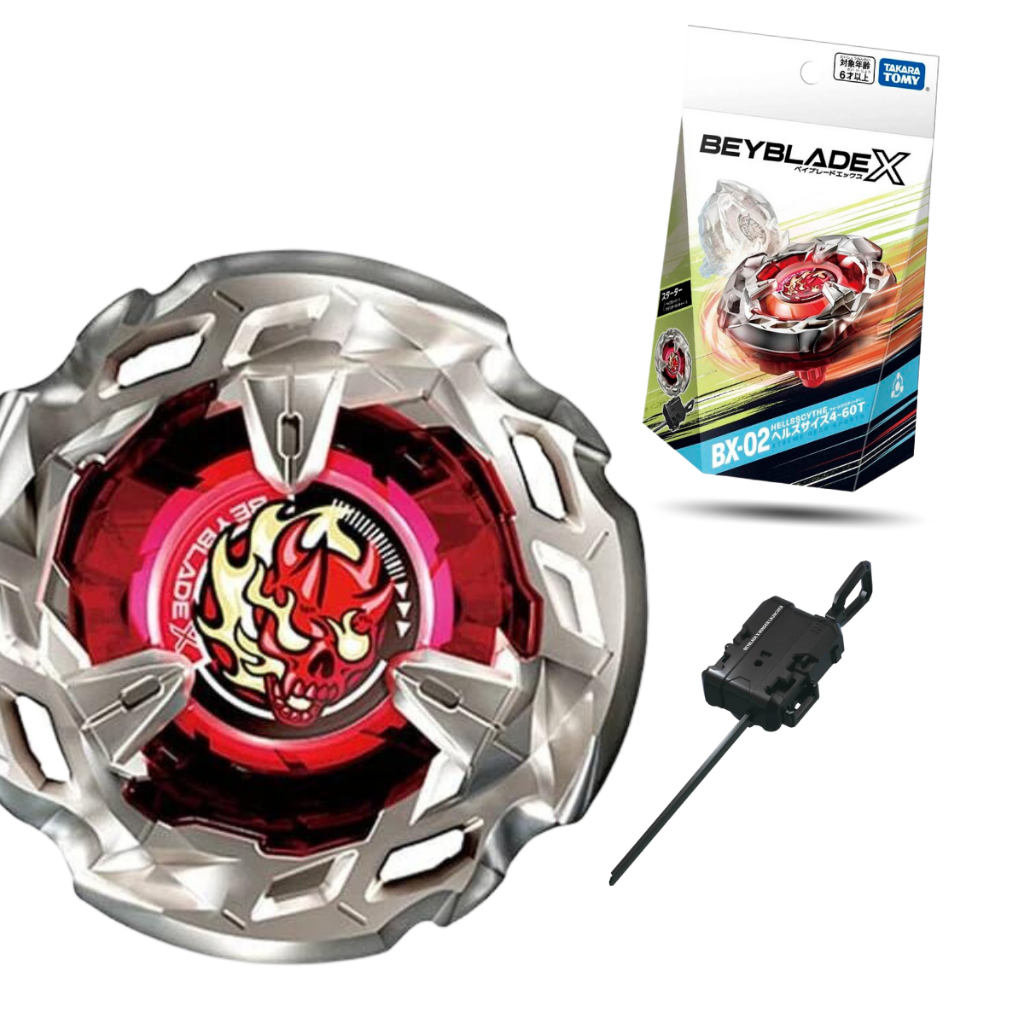 [BEYFAN] BX-02 Starter Hells Scythe 4-60T (With Launcher)/Bird Kazami Takara Tomy Beyblade X ...