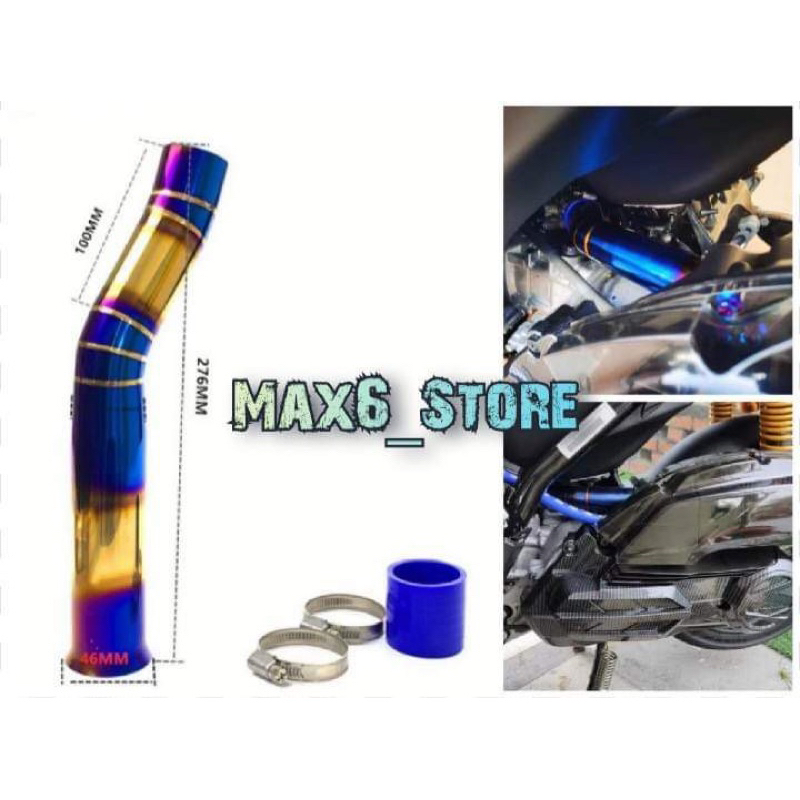 Yamaha NVX NMAX V2 Intake Manifold Titanium Hose Air Box Stainless ...