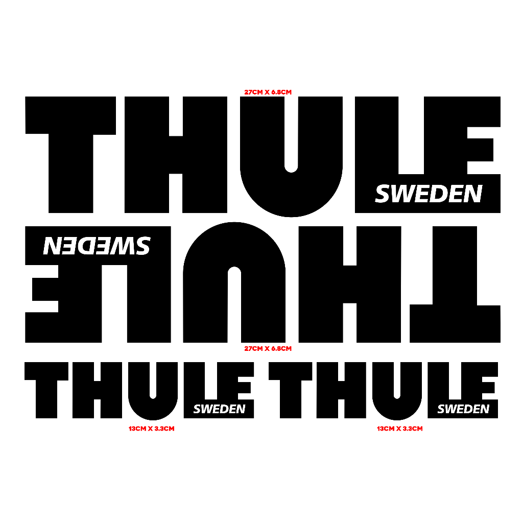 Thule roof box rack bumper sticker set 4 pcs | Shopee Philippines