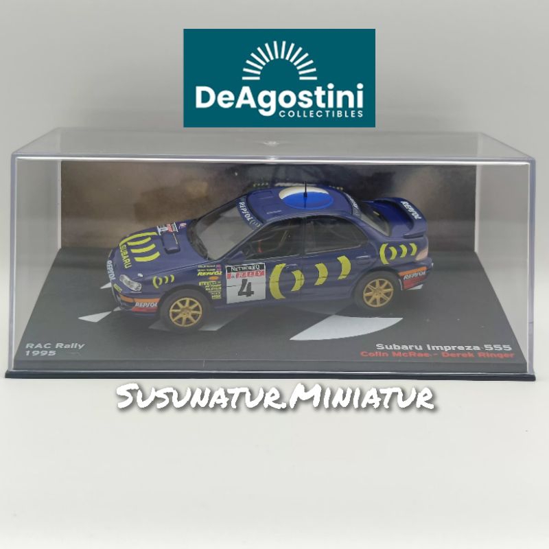 DeAgostini SUBARU IMPREZA 555 1995 Collin McRae & Derek Ringer 4 Rally ...