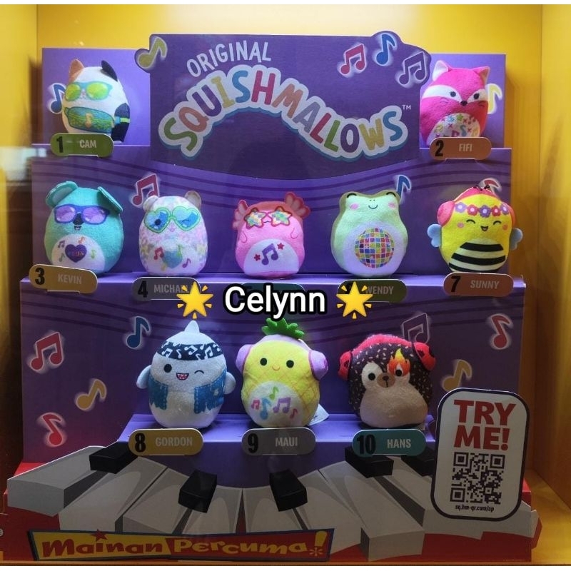Mcdonald's Mcd Mekdi Happy Meal Toy Squishmallows Soft Toys 2023 ...