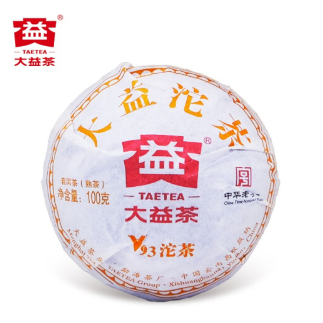 PU ER TEA 【TAETEA BRAND (Ripe) - V93 1801 (100g/500g)】大益普洱茶 (熟茶) V93 1801 (100克/500克) | Shopee ...