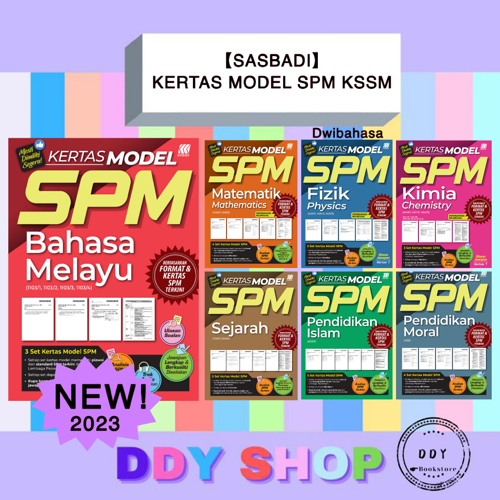 【Sasbadi】SPM Kssm 2023 Bilingual Model Paper — SPM Test Paper | Shopee ...