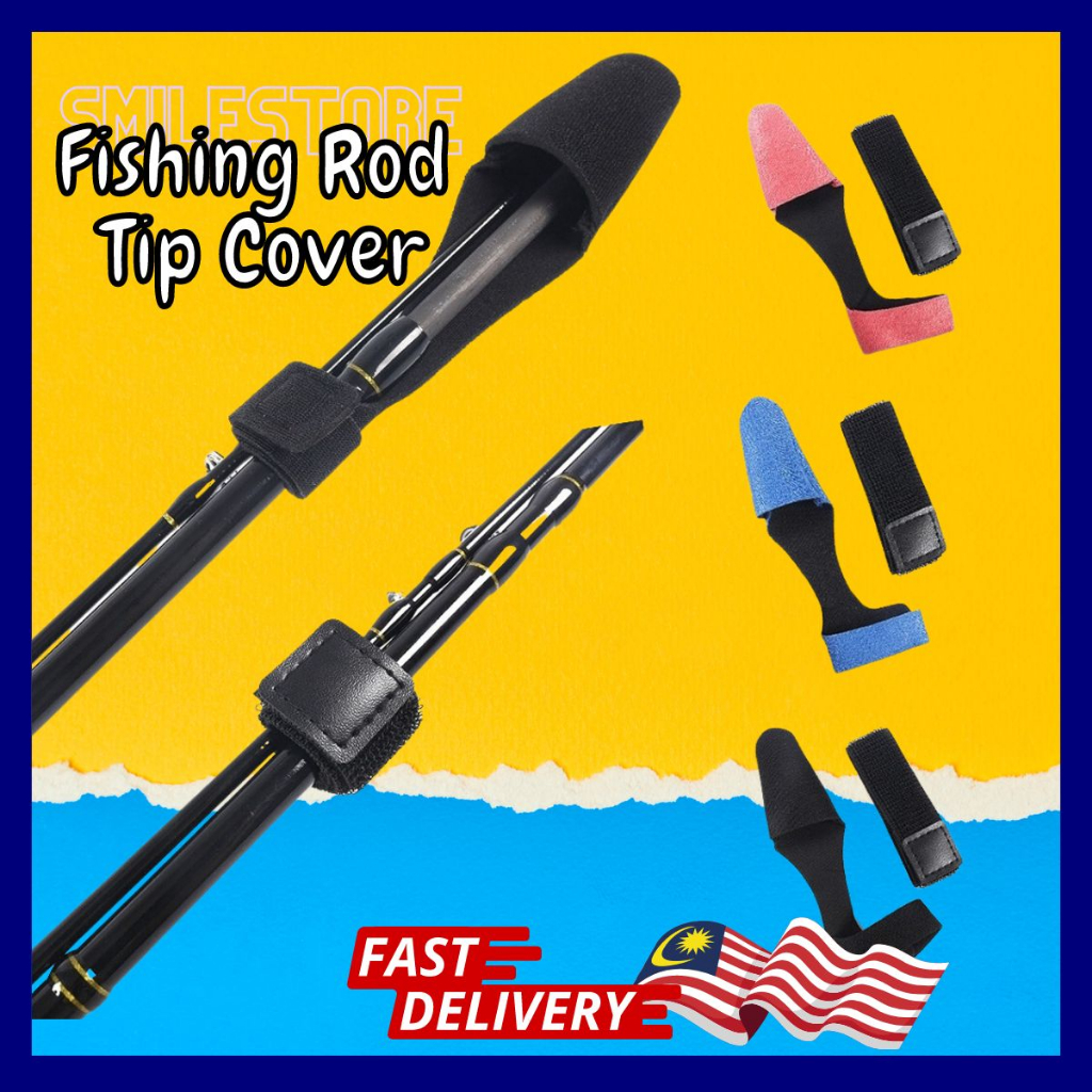 Fishing Rod Tip Cover and Rod Tie Truss Cane Sleeves Pole Glove ...
