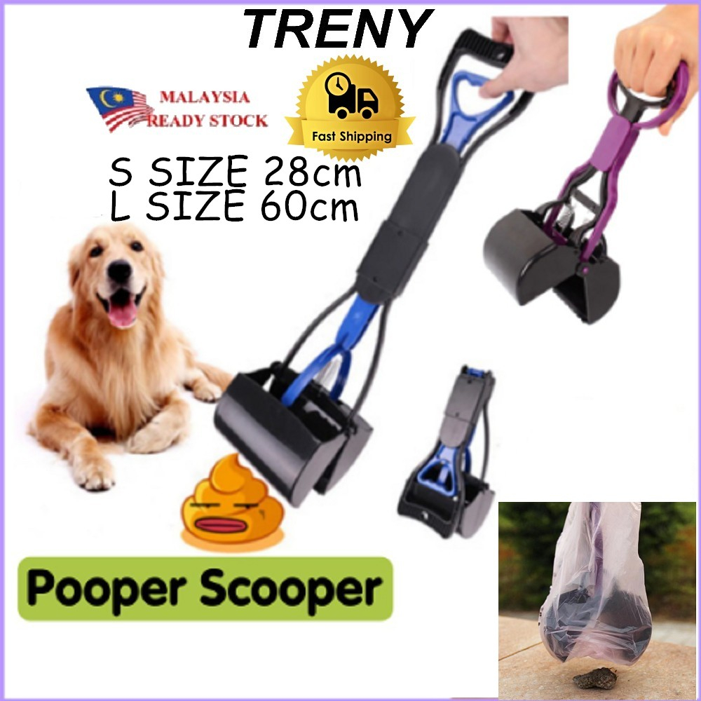 TRENY 28cm 60cm POOPER SCOOPER Pet Small Dog Cat Poop Scoop Bag Pick Up ...