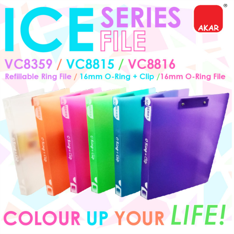 Fail Akar A4 Ice Series / Fail Cincin 2O,3O 16mm/Dengan Clip ...