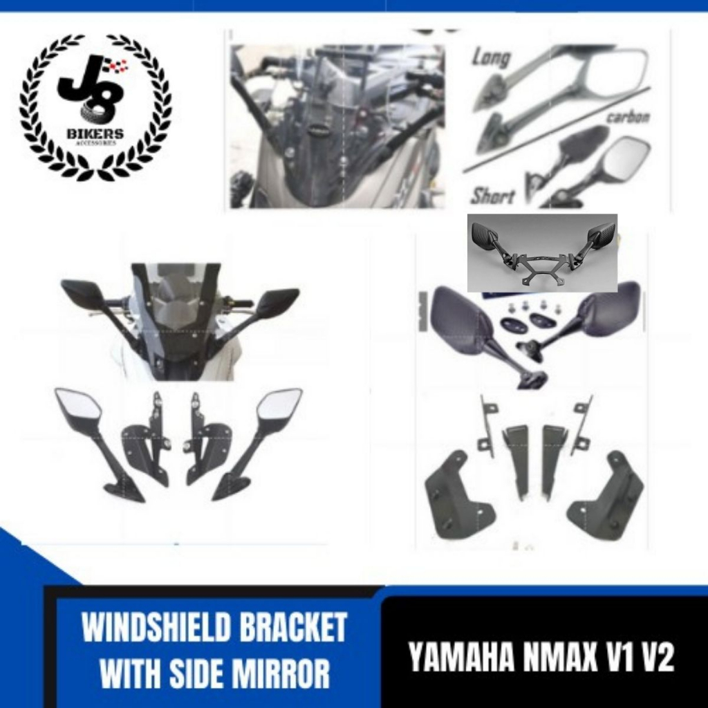 YAMAHA NMAX V1 Nmax V2 2020 windsheild adjustable bracket with side ...