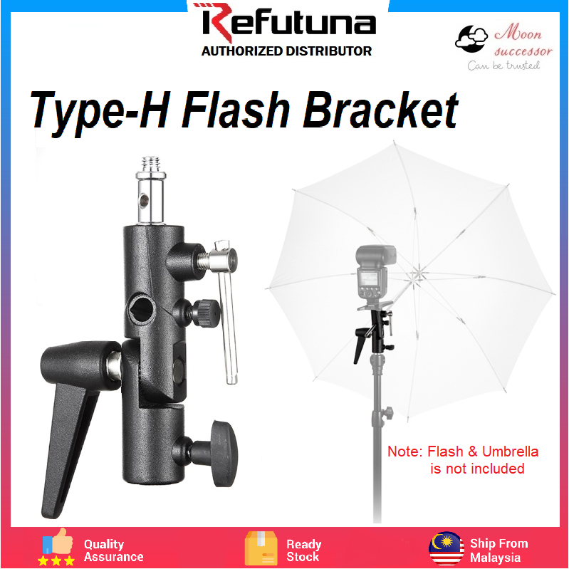 Refutuna Type H Camera Flash Bracket H-type Mount Swivel Tilt Light ...