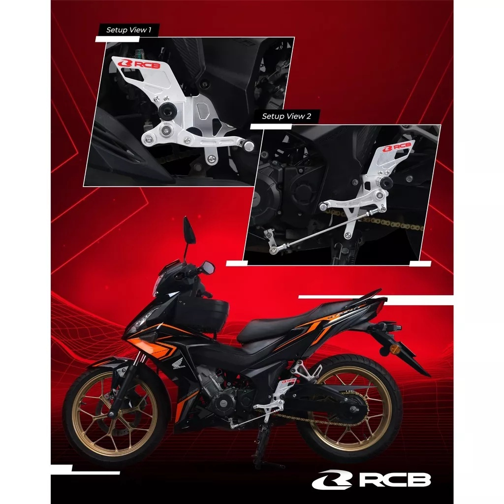 HONDA RS150 R RCB RACING SINGLE FOOTREST S2-V2 | Shopee Philippines
