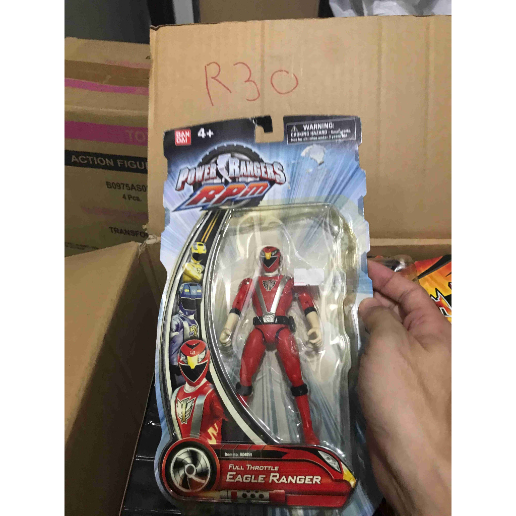 Bandai old poor card but new Power rangers RPM RED Ranger | Shopee ...