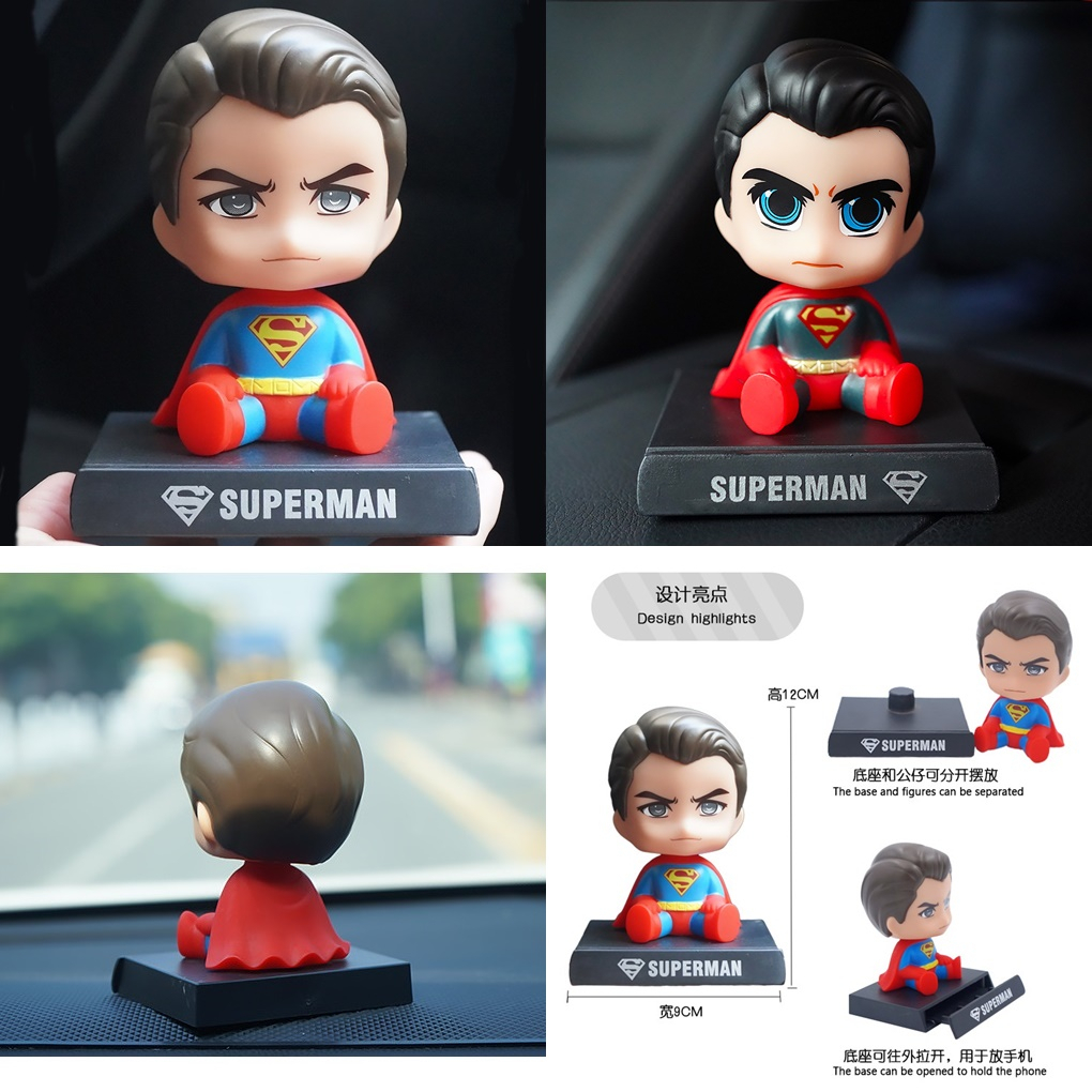 Cute Version Shaking Head Marvel Toy Car Home Decor Toys 12cm | Shopee ...