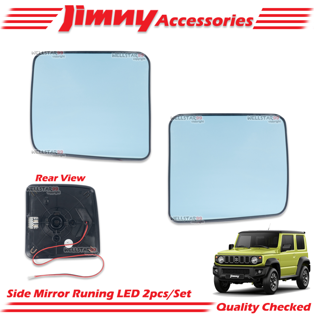 Suzuki Jimny Side Mirror With Runing LED Lamp 2pcs/Set | Shopee Philippines