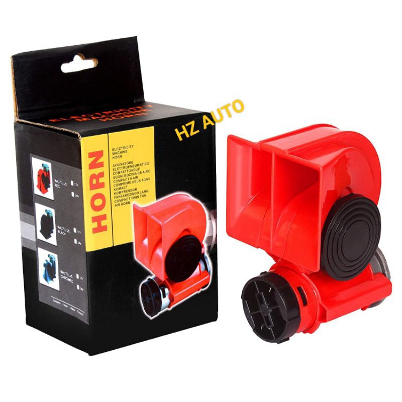 12V / 24V 115dB COMPACT CAR TRUCK LORRY TWIN TONE AIR BLAST HORN SNAIL ...