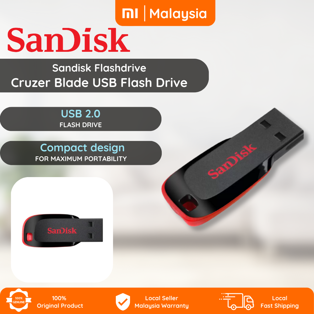 SanDisk Cruzer Blade USB Flash Drive Enjoy Ample Capacities And Maximum ...