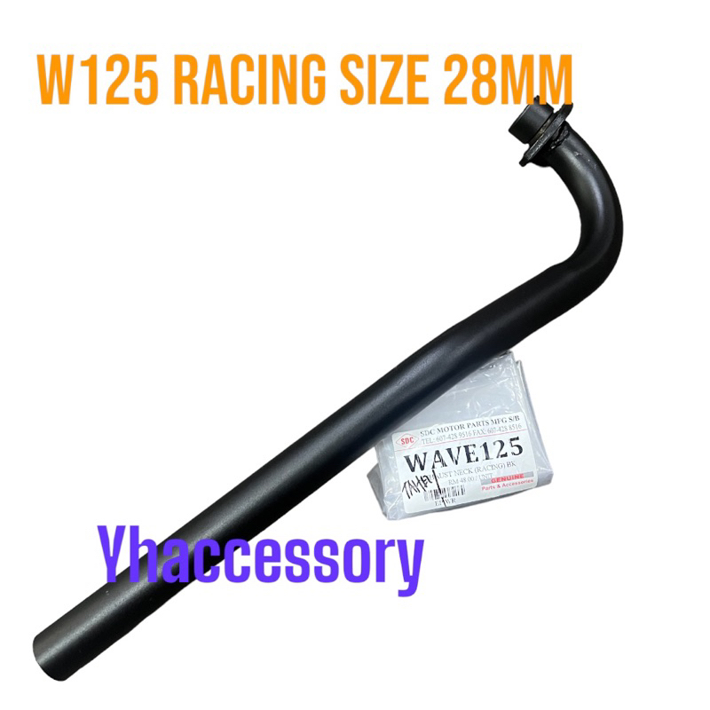 SDC HONDA WAVE125 W125 EXHAUST NECK, FRONT PIPE MANIFOLD WITH BRACKET ...