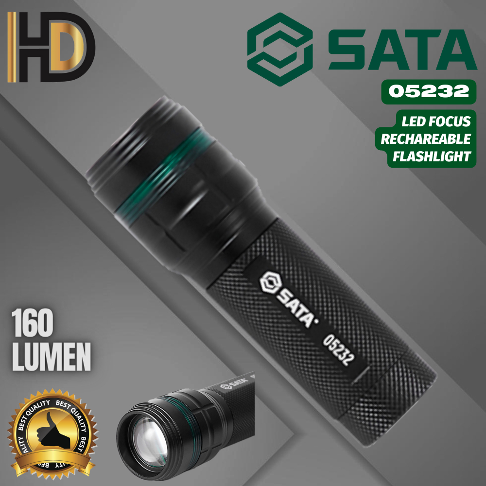 SATA Focused Flashlight Super Bright / 160 Lumen / 1 Year Warranty ...